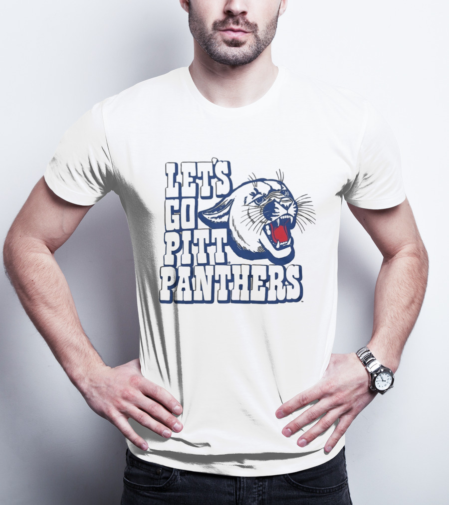 Let's Go Pitt Panthers Roaring Panther T-Shirt
