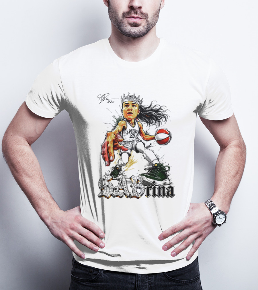 Sabrina 20 Liberty Basketball Player Art Slam Dunk T-Shirt