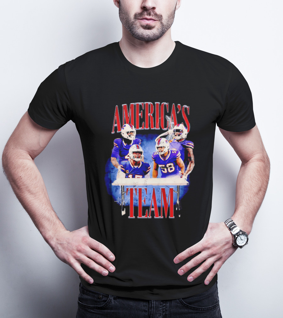 Buffalo Bills America's Team Players Table Celebration T-Shirt