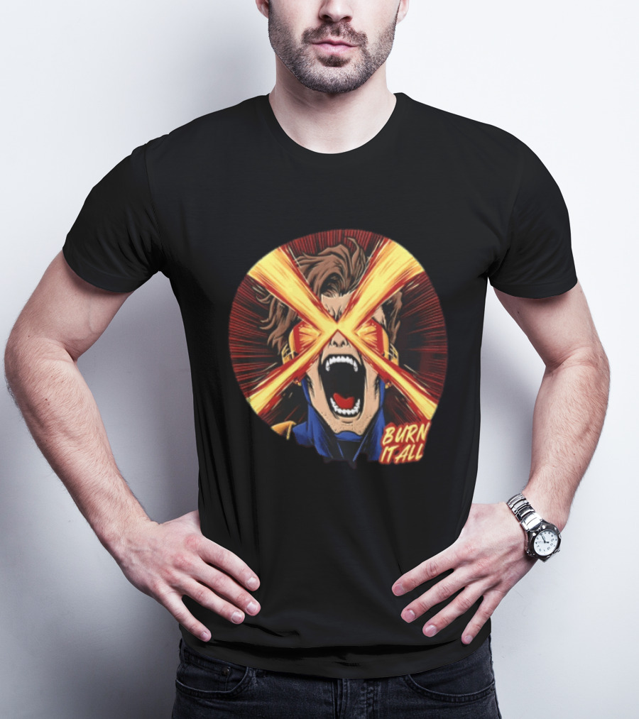 Burn It All Scream Visor Optic Beams T-Shirt