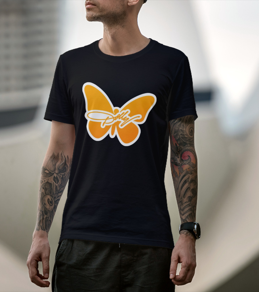 Tennessee Dolly Parton Butterfly Heritage Football T-Shirt