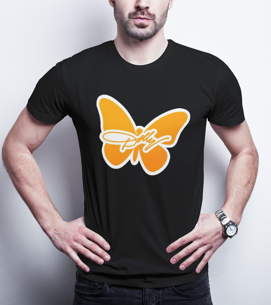 Tennessee Dolly Parton Butterfly Heritage Football T-Shirt