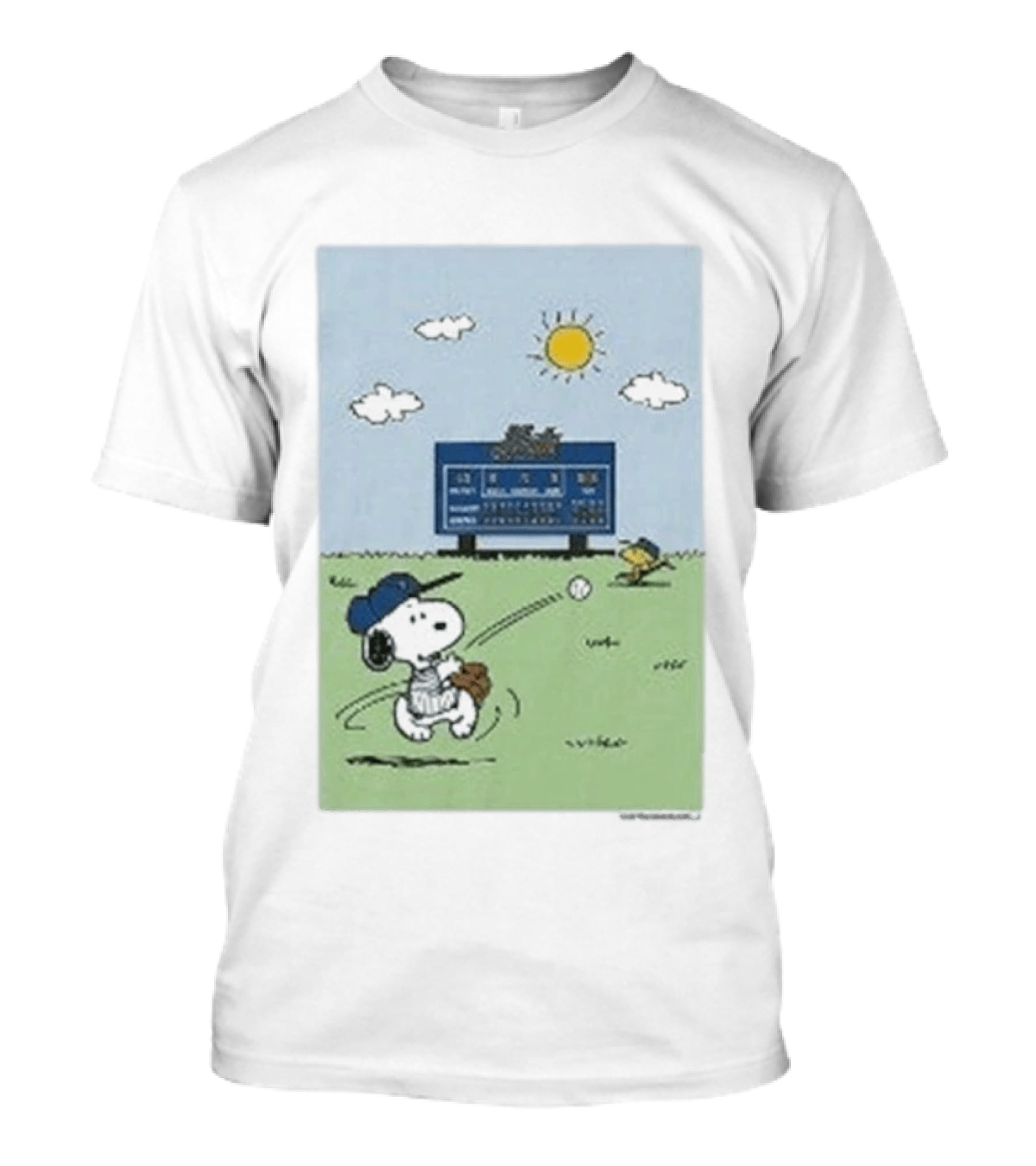 New York Mets Snoopy Peanuts Baseball Collaboration T-Shirt