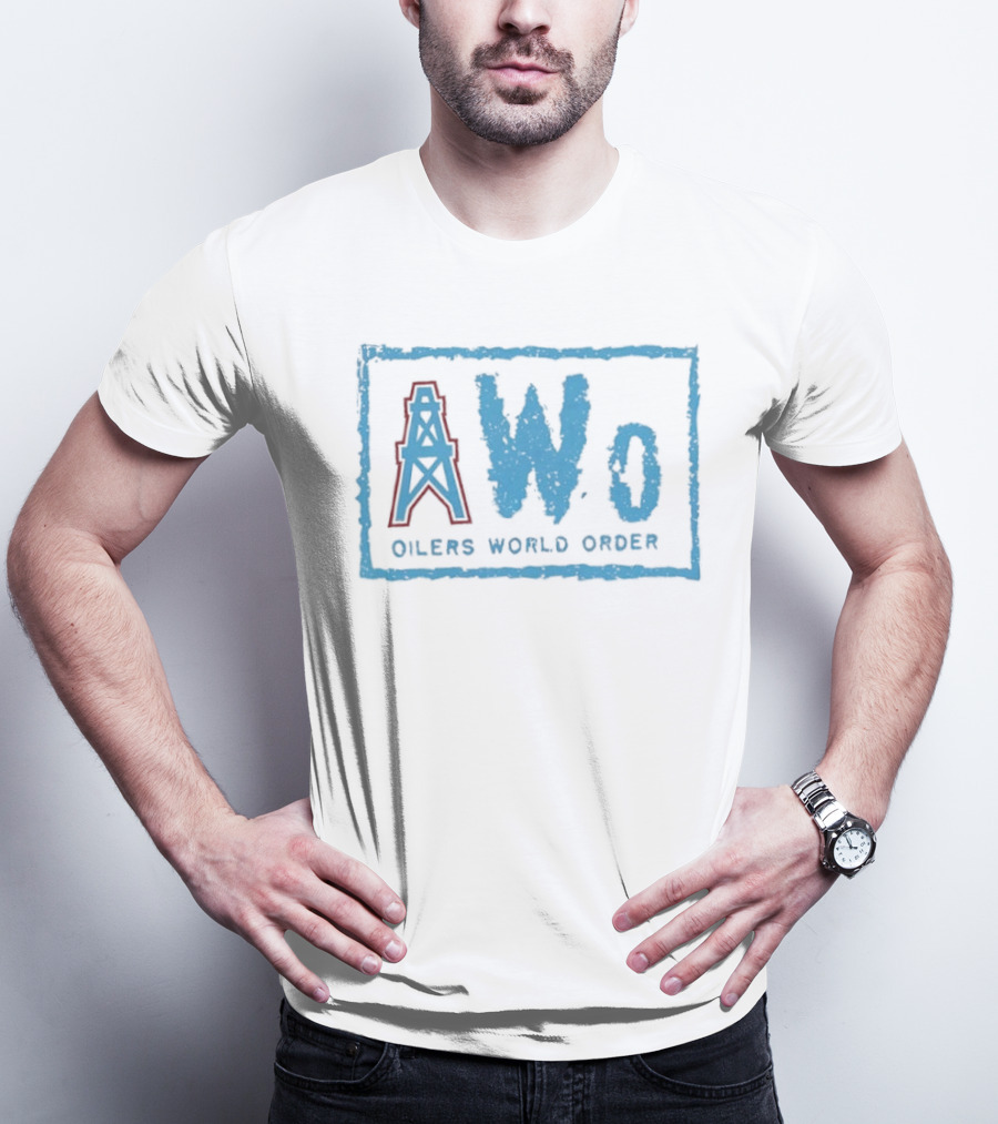 NWo Oilers World Order Houston Oil Derrick T-Shirt