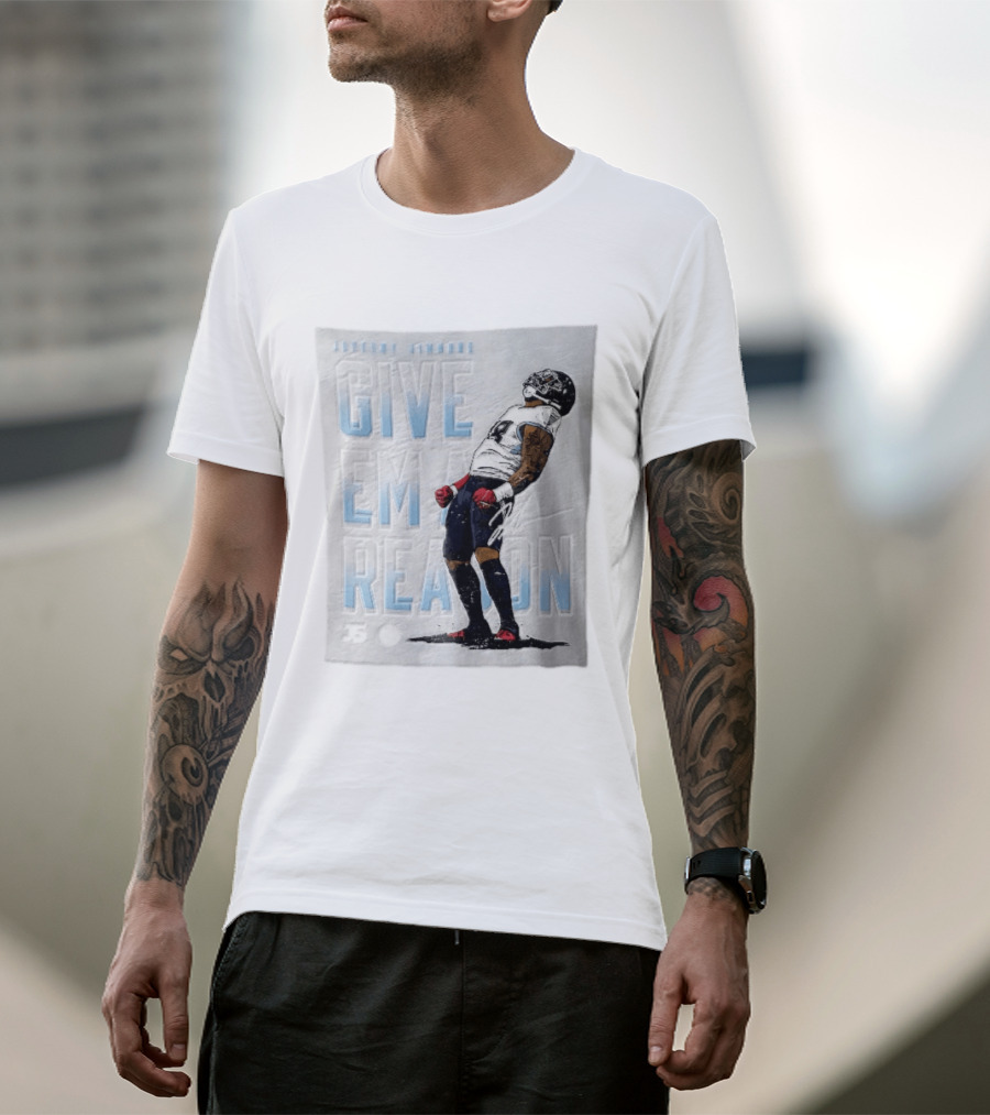 Tennessee Titans Give Em A Reason Jeffery Simmons 98 Flexing T-Shirt