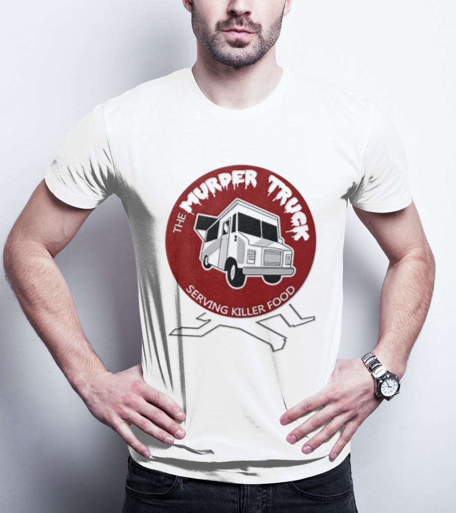 The Murder Truck Serving Killer Food Red Circle T-Shirt