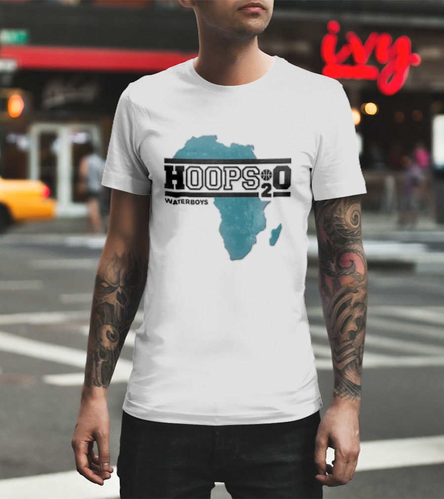 Waterboys Hoops H2o Distressed Africa Continent Map T-Shirt