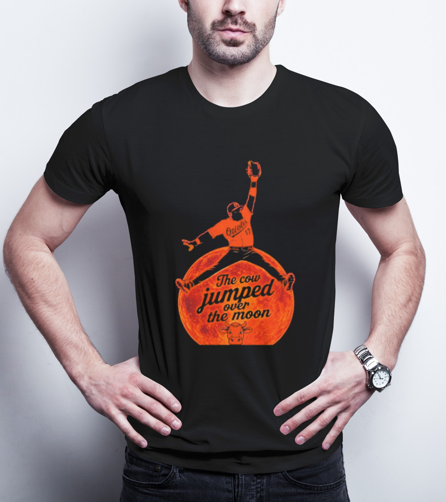 Colton Cowser The Cow Jumped Over The Moon Baseball Catcher T-Shirt