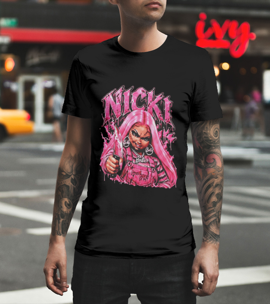 Nicki Chucky Barbie Good Guys Pink Halloween 2026 T-Shirt