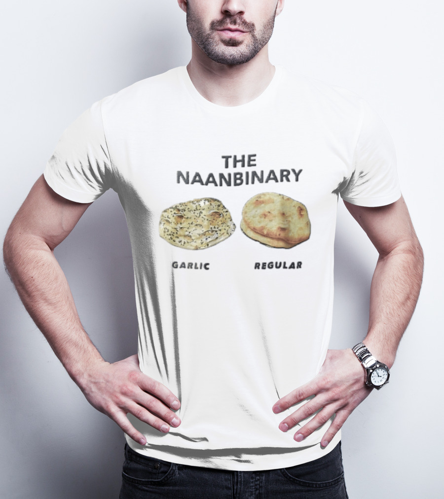 The Naanbinary Garlic Regular Indian Flatbread T-Shirt