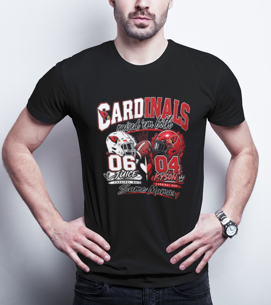 Cardinals Raised 'em Both 06 White Juice Vs 04 Red Kyson Bax Memx T-Shirt