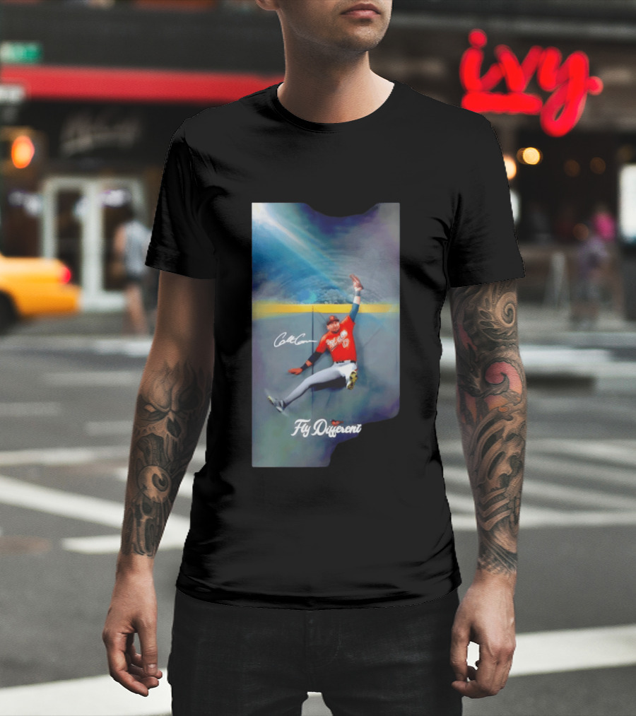 Colton Cowser Fly Different Baltimore Baseball Air Cowser T-Shirt