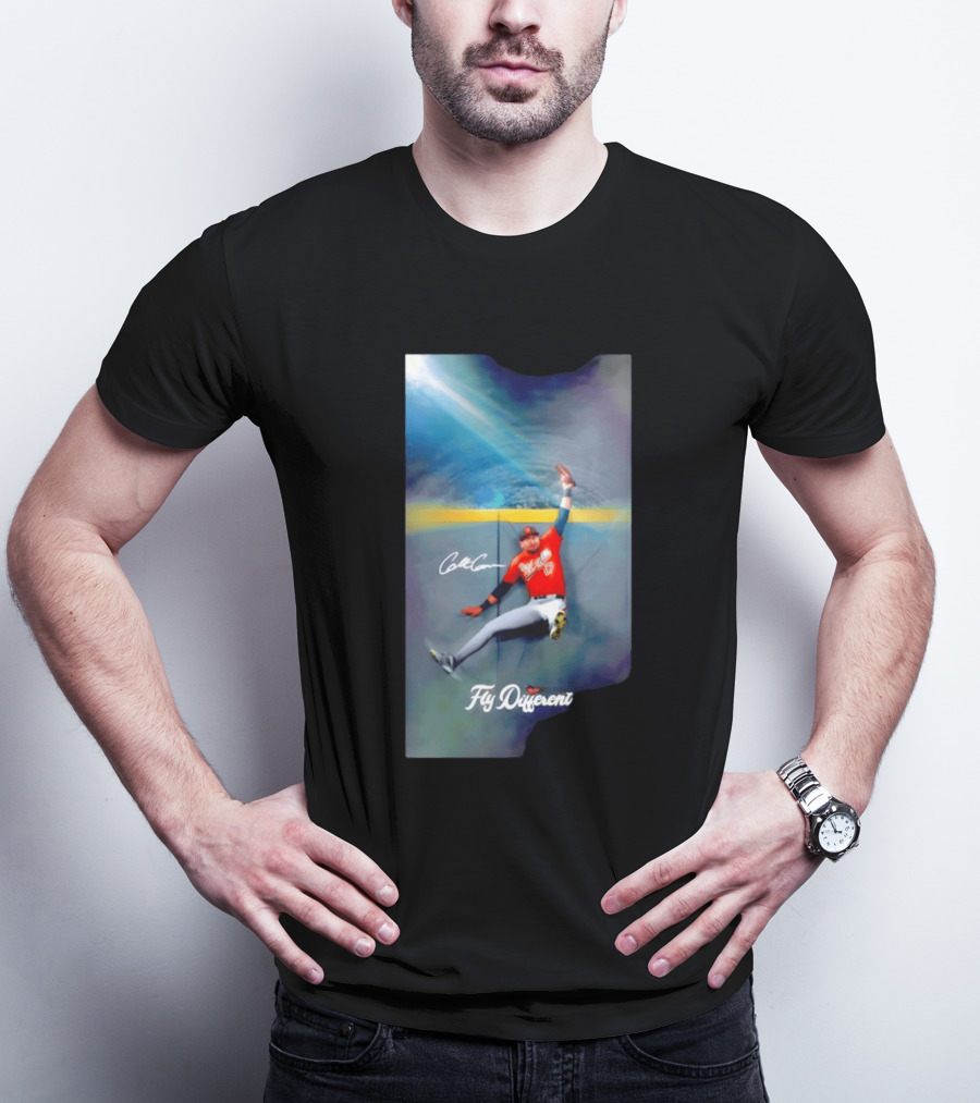 Colton Cowser Fly Different Baltimore Baseball Air Cowser T-Shirt