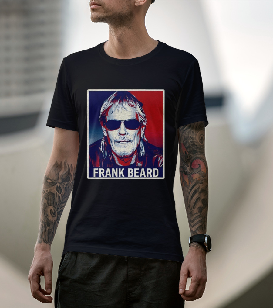 Frank Beard Vintage Rocker Sunglasses T-Shirt