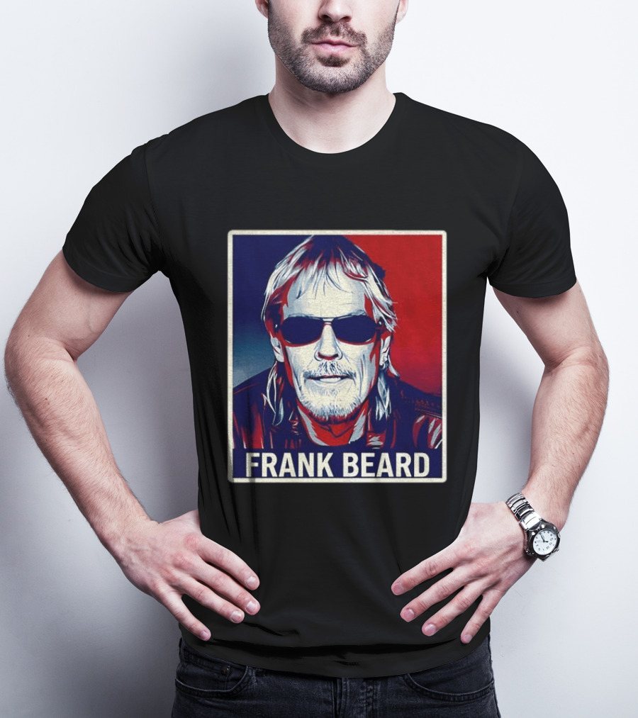 Frank Beard Vintage Rocker Sunglasses T-Shirt