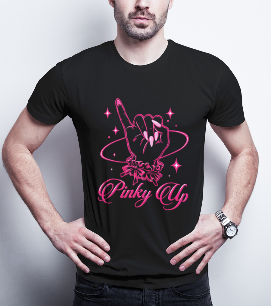 Wildworld Tour 2026 Pinky Up Hand Gesture Sparkling T-Shirt
