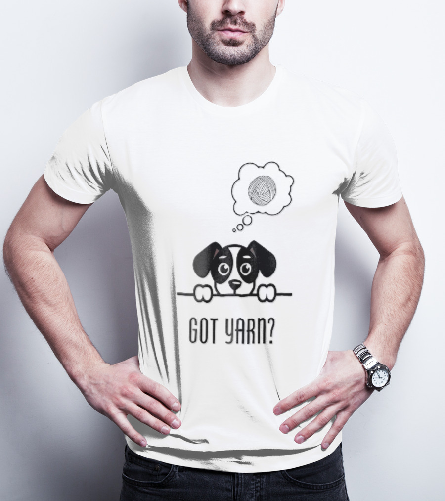 Got Yarn Puppy Dog Dreaming Of Yarn Ball T-Shirt