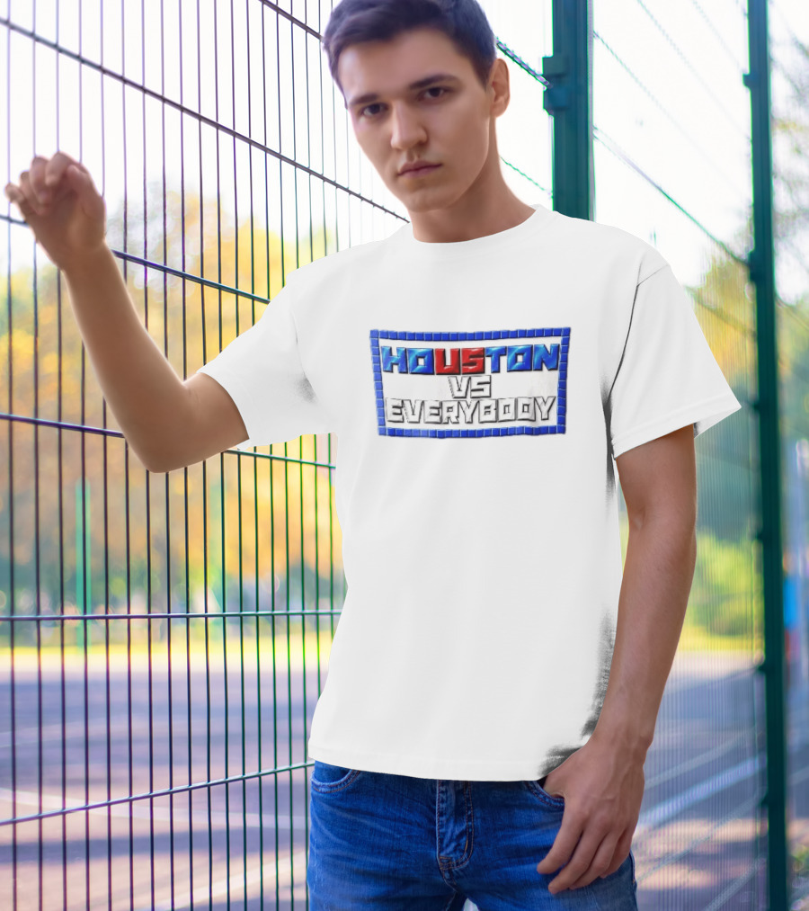 Houston VS Everybody Pixel Border T-Shirt