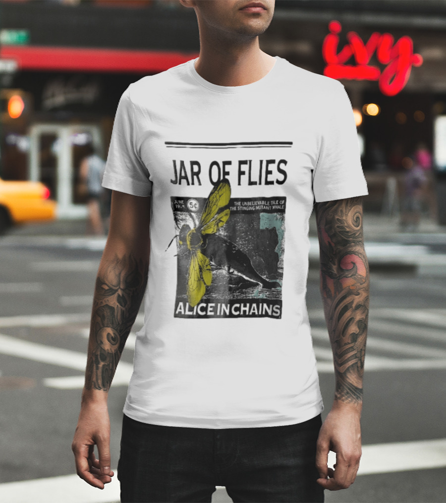 Jar Of Flies Alice In Chains Stinging Mutant Whale Tale June 1994 T-Shirt