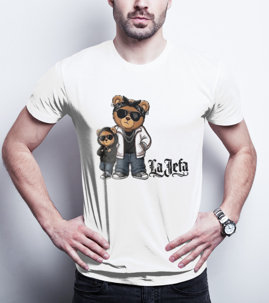 La Jefa Gangster Bears With Bandanas And Sunglasses T-Shirt