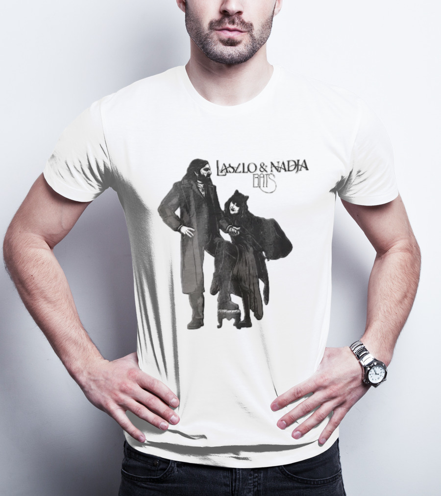 Laszlo And Nadja Bats Gothic Vampire Couple T-Shirt
