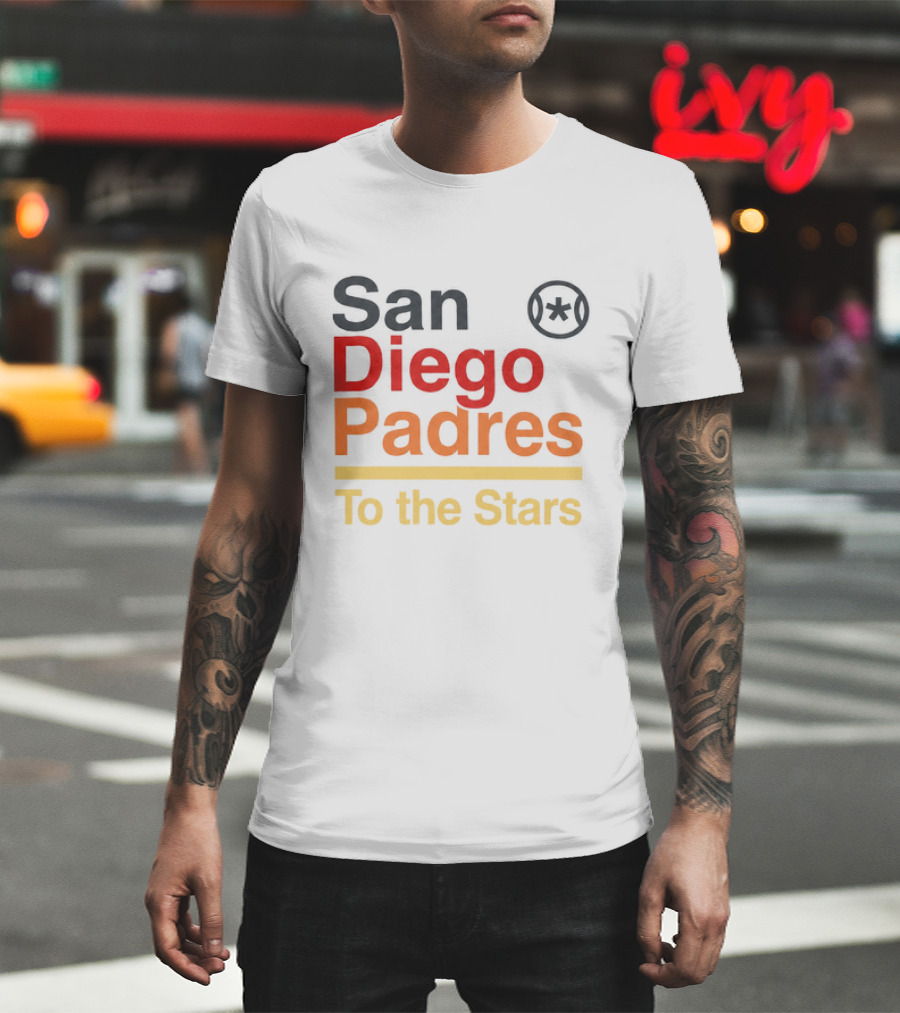 San Diego Padres To The Stars Retro Baseball T-Shirt