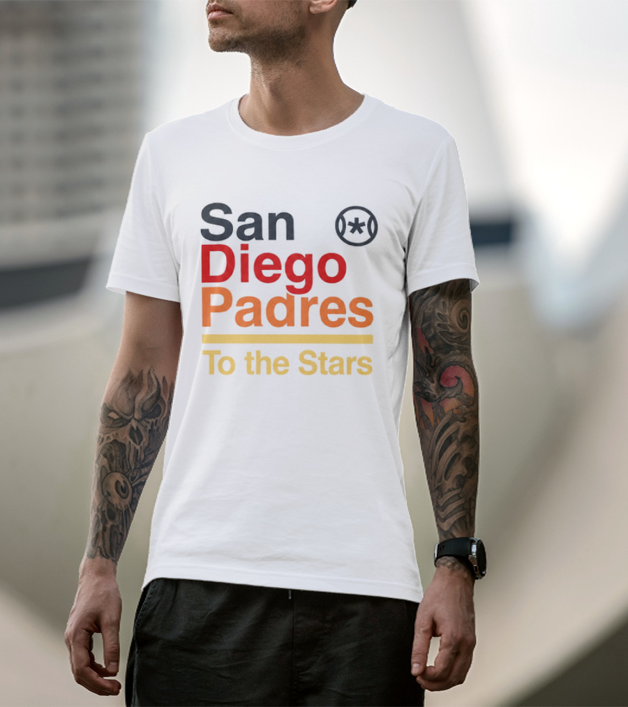 San Diego Padres To The Stars Retro Baseball T-Shirt