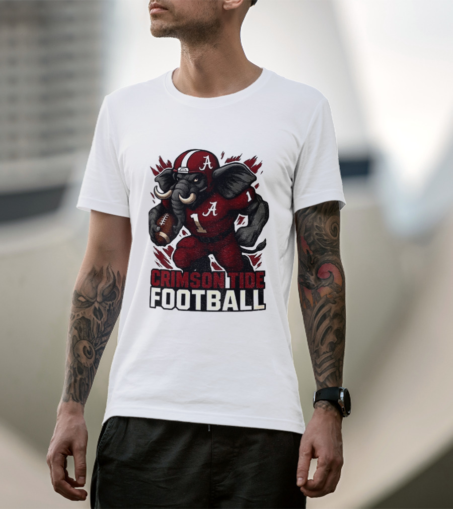 Crimson Tide Football Elephant Alabama A 1 T-Shirt