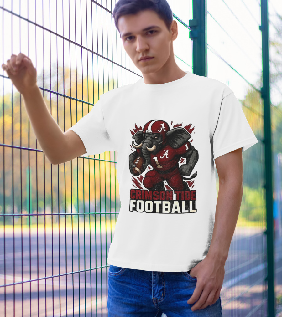 Crimson Tide Football Elephant Alabama A 1 T-Shirt