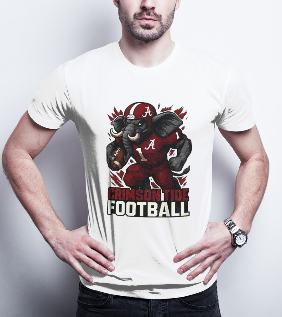Crimson Tide Football Elephant Alabama A 1 T-Shirt