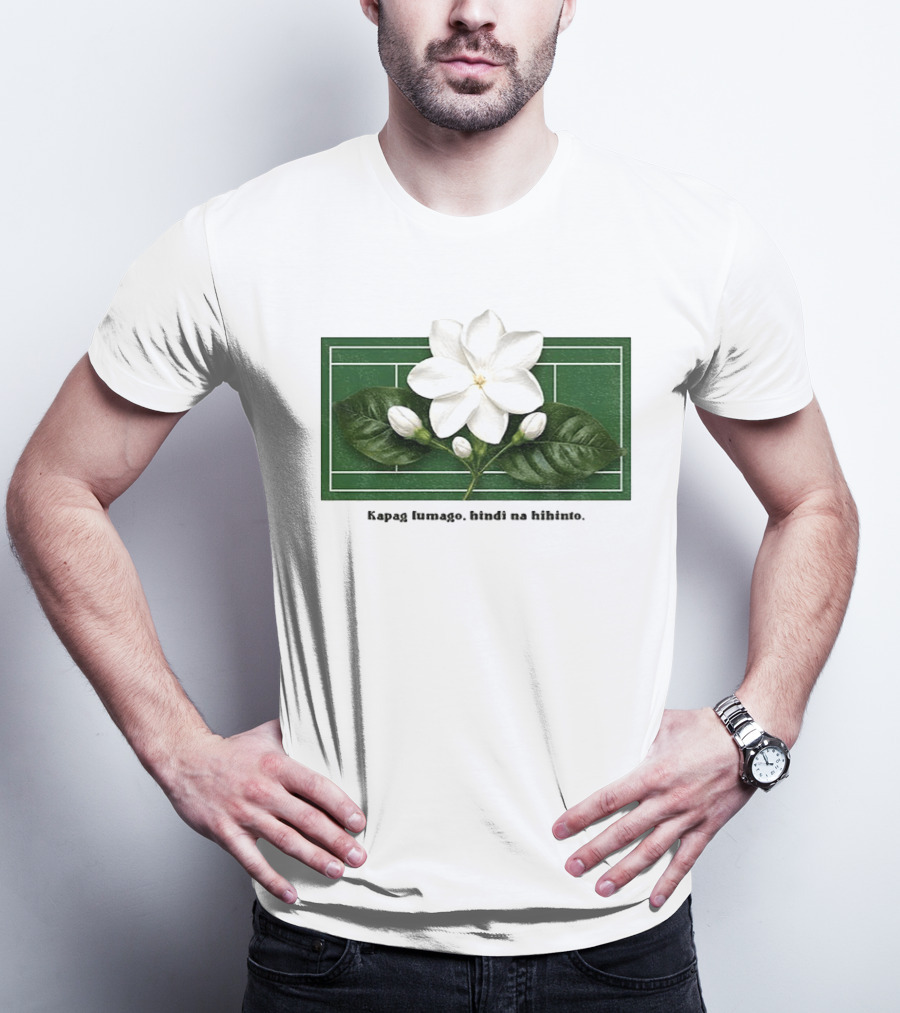 Alex Eala Sampaguita Kapag Lumago Tennis Court Motif T-Shirt