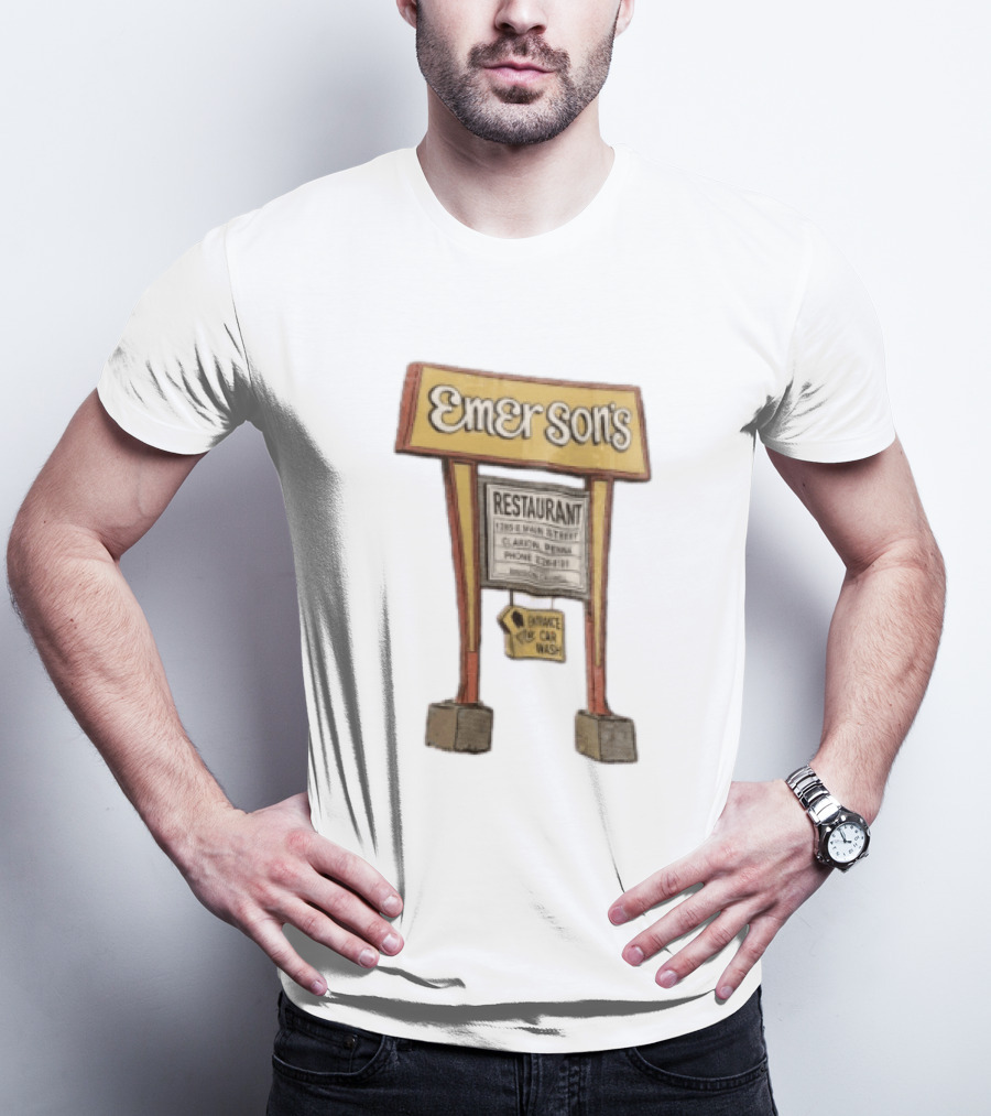 Emerson's Restaurant Sign Main Street Clarion Phone T-Shirt