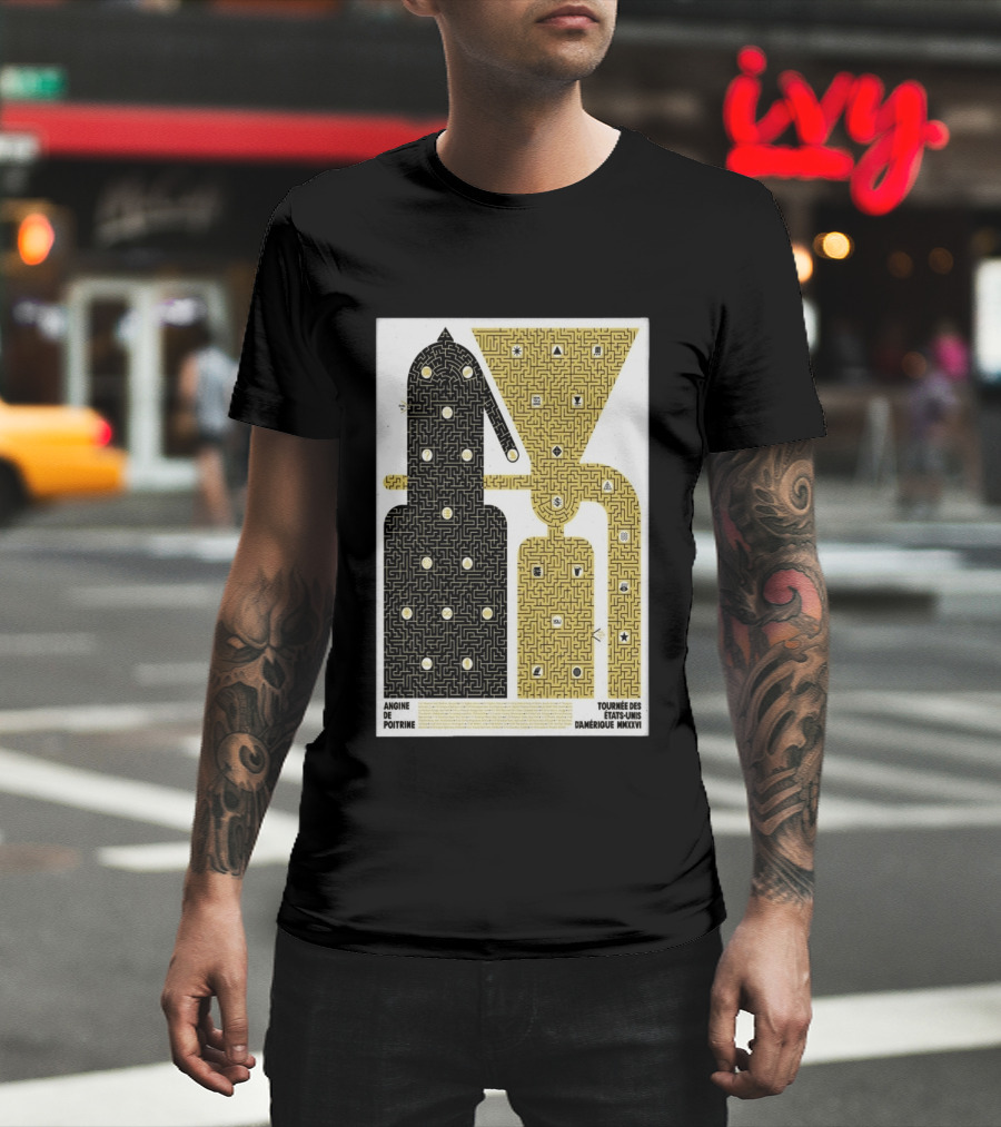 Angine De Poitrine Tournée Des États Unis D'Amérique MMXXVI Tour Music Limited T-Shirt