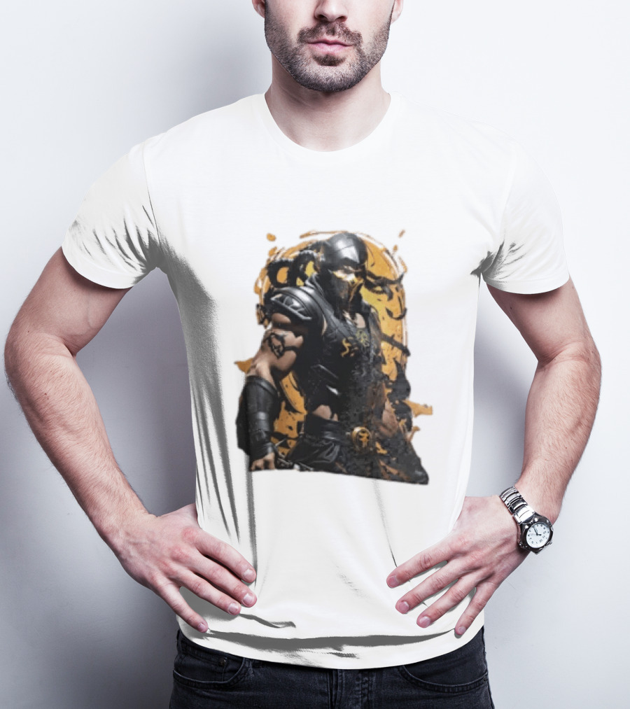 Mortal Kombat Scorpion Warrior Fighter T-Shirt