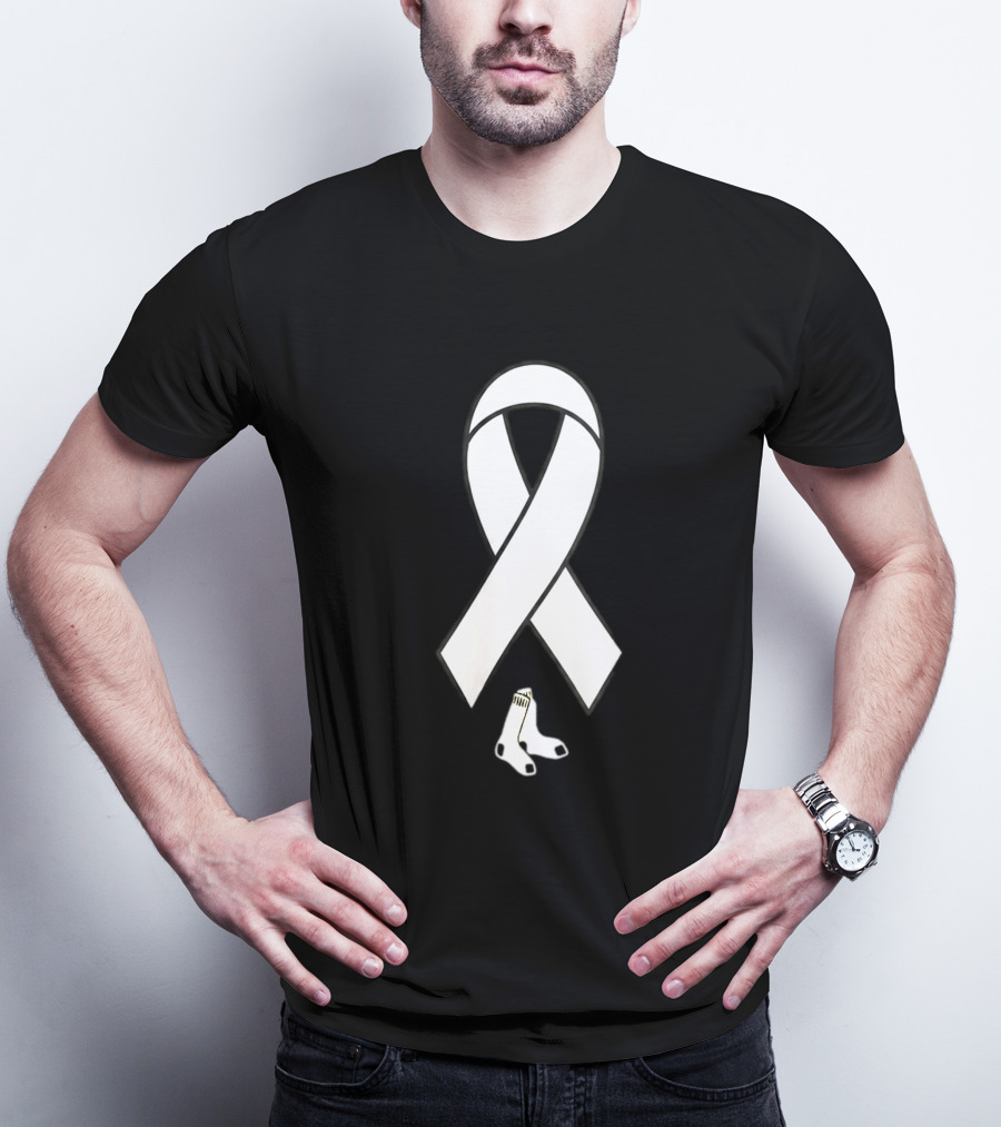 Boston Red Sox Childhood Cancer Awareness Ribbon 2026 T-Shirt