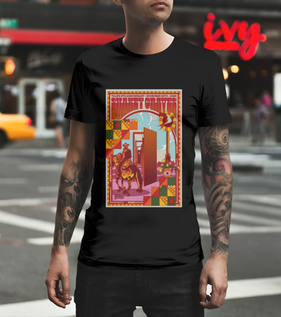 Tulips 6th Anniversary Shakey Graves November 20 2026 Fort Worth Texas Show T-Shirt