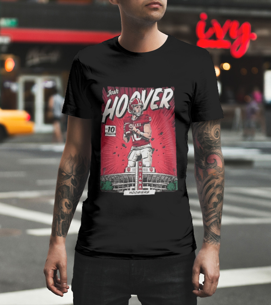 Josh Hoover Indiana Hoosiers Football Quarterback No 10 T-Shirt