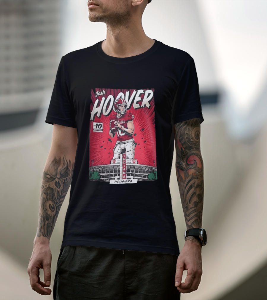 Josh Hoover Indiana Hoosiers Football Quarterback No 10 T-Shirt