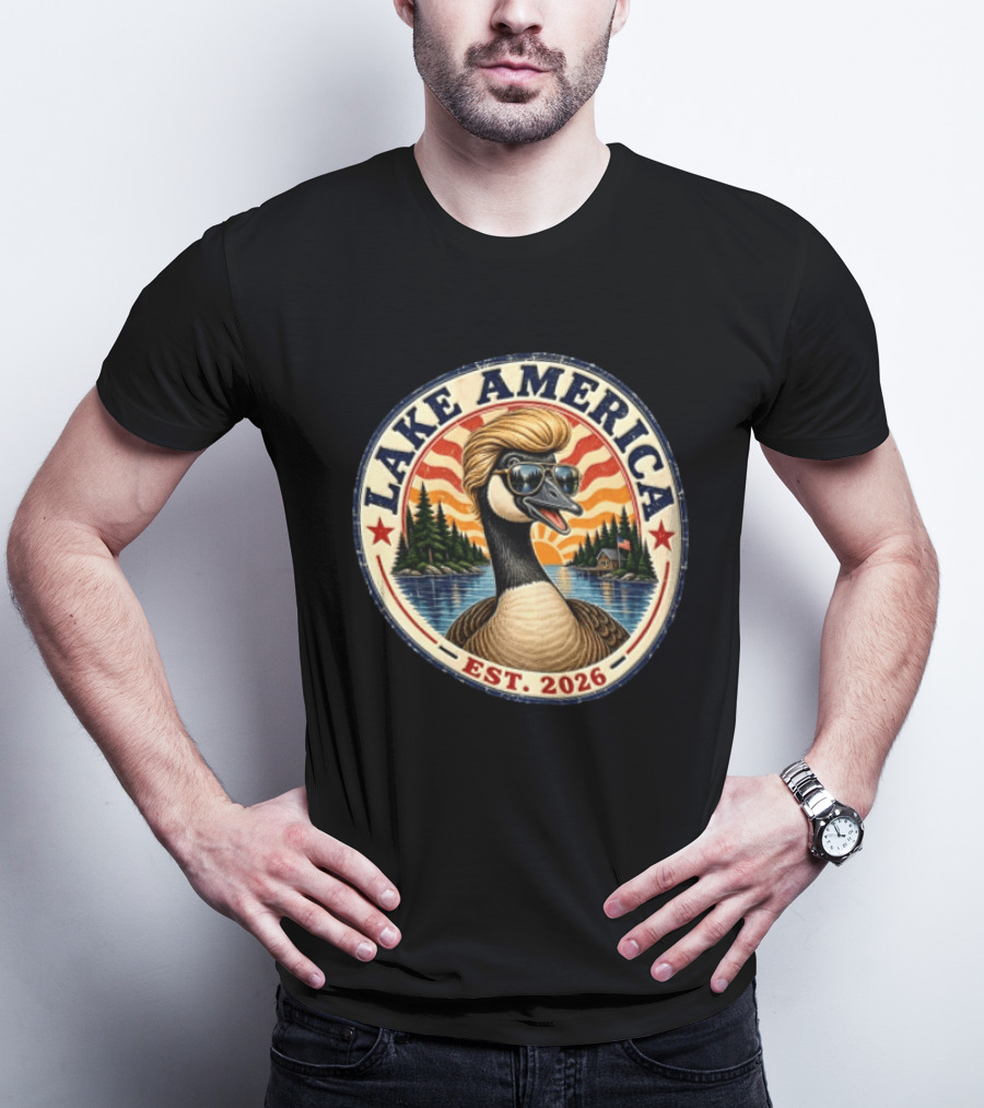 Lake America Goose Est. 2026 Outdoor Adventure T-Shirt