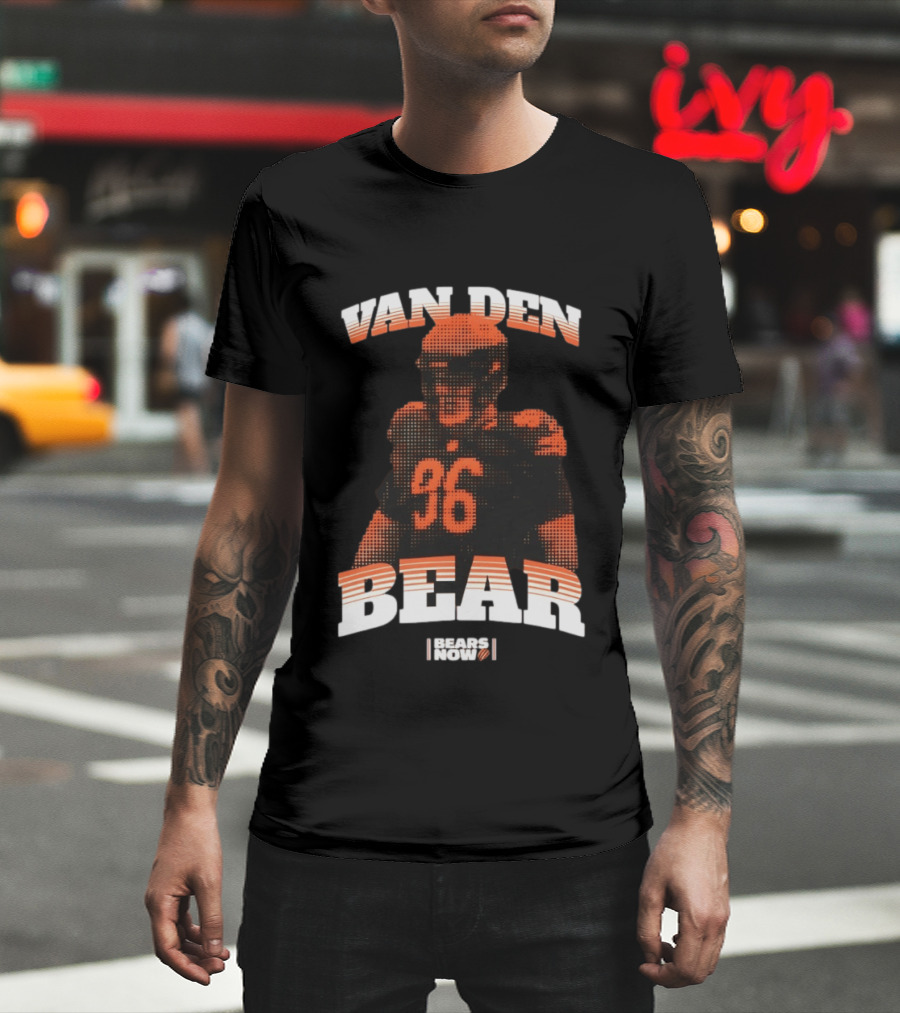 Van Den Bear Chicago Bears 36 T-Shirt