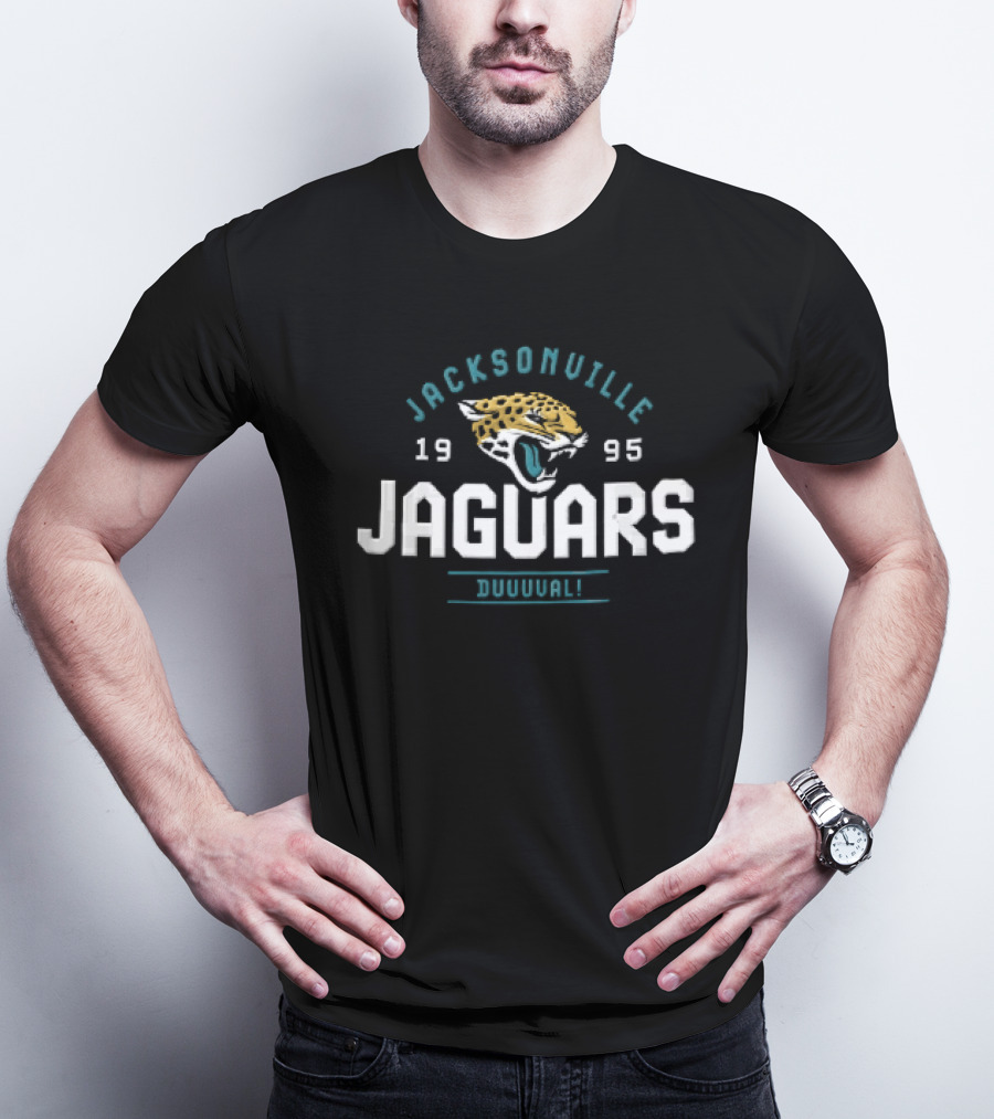 Jacksonville Jaguars 1995 Duuuval Roaring Jaguar Head T-Shirt