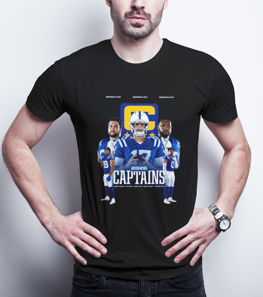 Colts Football 2026 Captains Sports Team T-Shirt
