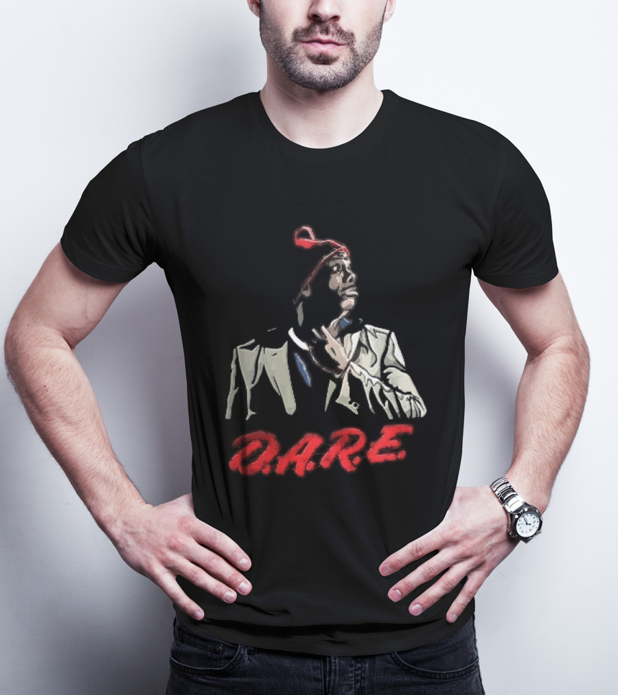 Tyrone Biggums D.A.R.E. Red Beanie Caricature T-Shirt