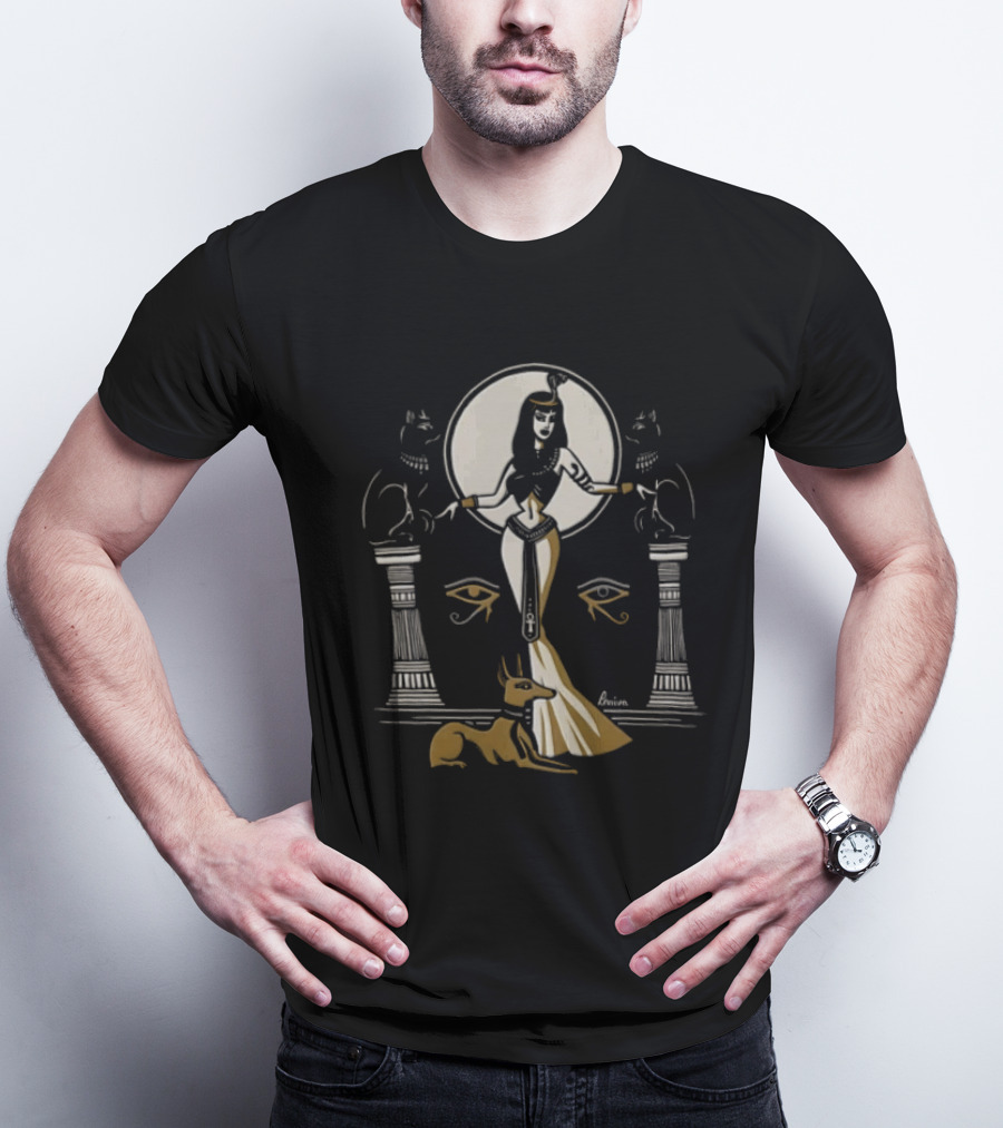 Egyptian Goddess Anubis Cats Iconic Ancient T-Shirt