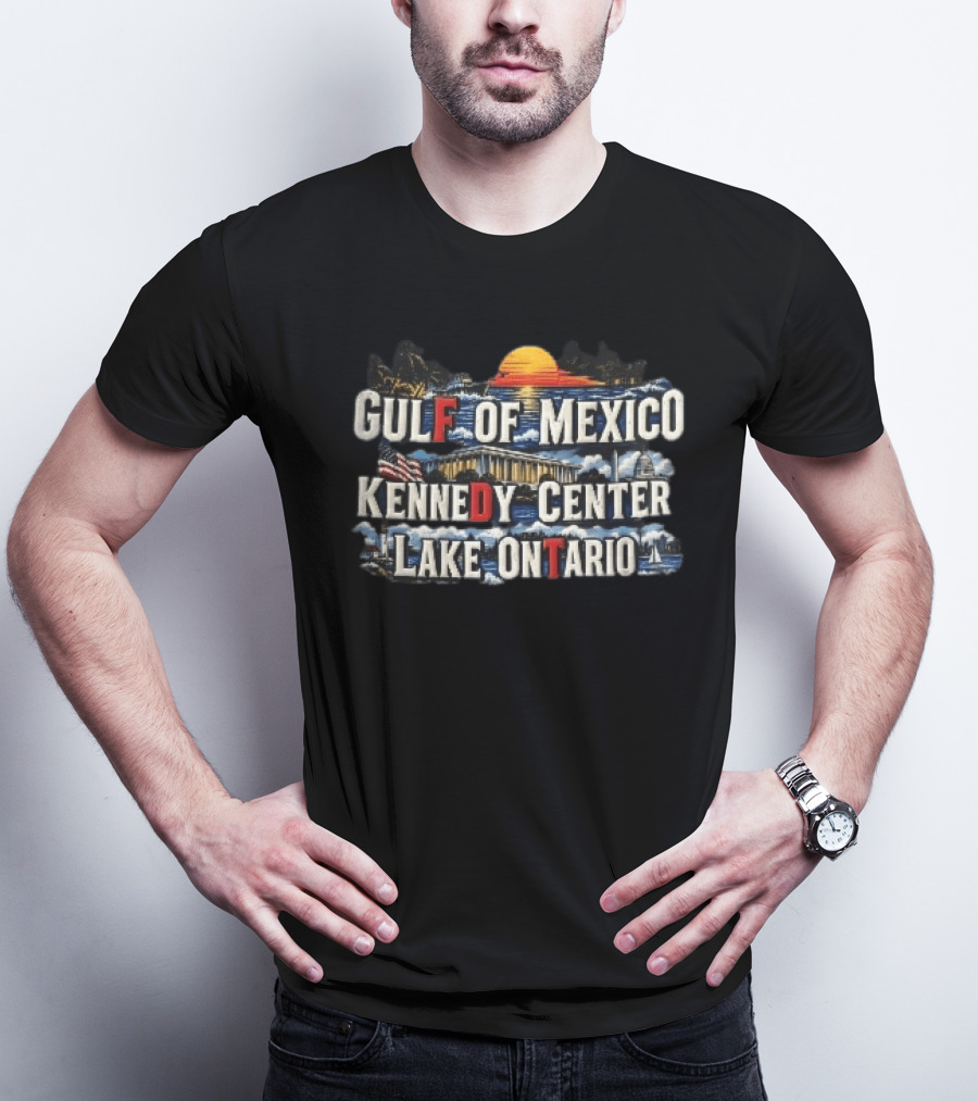 Gulf Of Mexico Sunset Kennedy Center Lake Ontario US Capitol Lighthouse T-Shirt