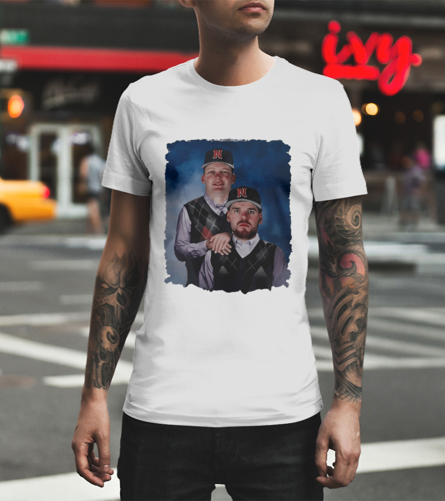 Brock Wilken And Luke Step Brothers N Cap Baseball T-Shirt
