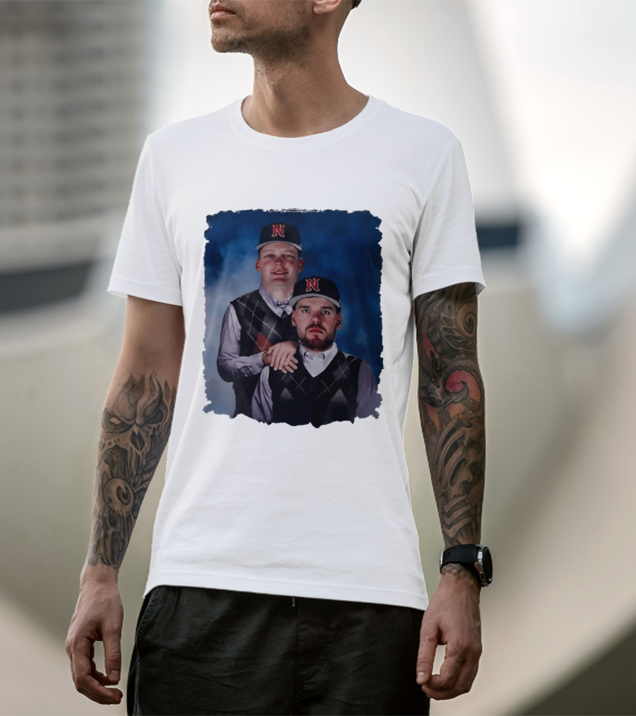Brock Wilken And Luke Step Brothers N Cap Baseball T-Shirt