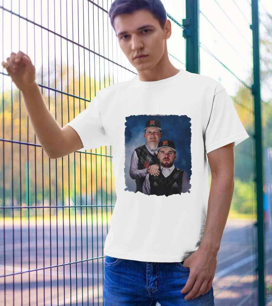 Brock Wilken And Luke Step Brothers N Cap Baseball T-Shirt
