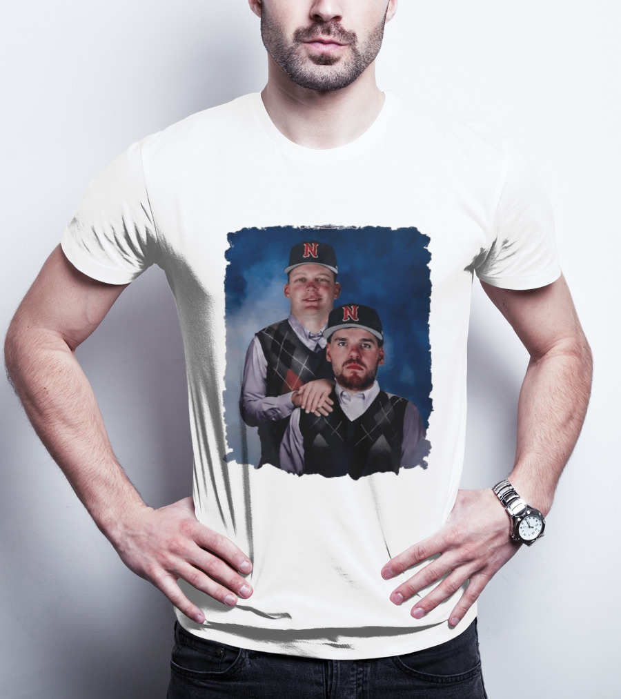 Brock Wilken And Luke Step Brothers N Cap Baseball T-Shirt