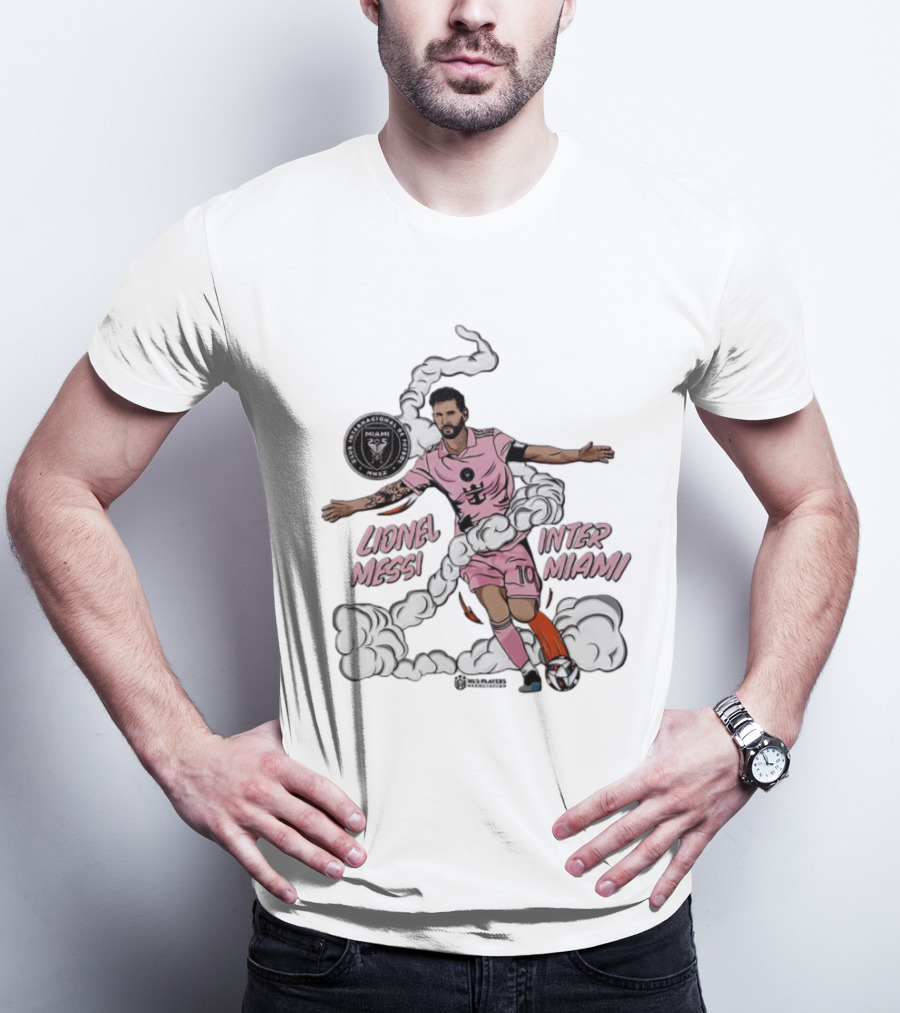 Lionel Messi Inter Miami CF 10 Soccer Player Pose MLS T-Shirt
